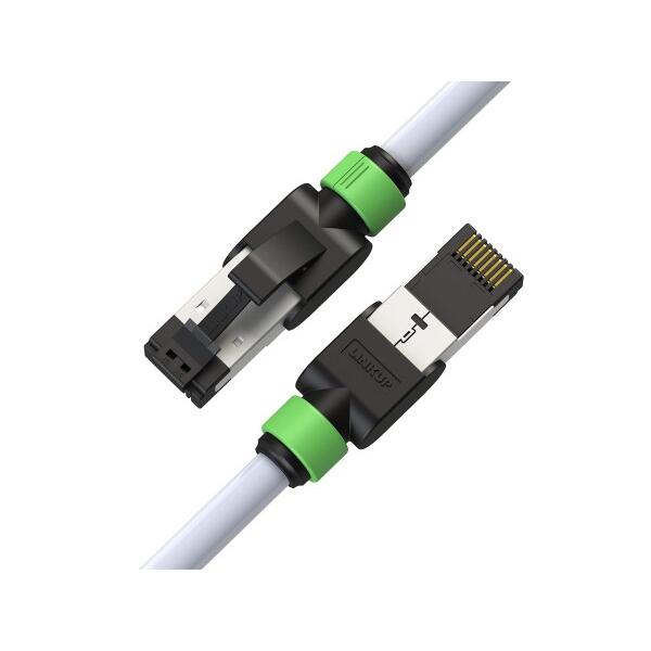 LINKUP (Versiv認証) LAN ケーブル Cat7-2.1M (2本セット) 10ギガビット RJ45 コネクタ S/FTP 二重 シールド | イーサネット PS4 ルーター モデム インターネット | カテゴリー7 ネットワ...