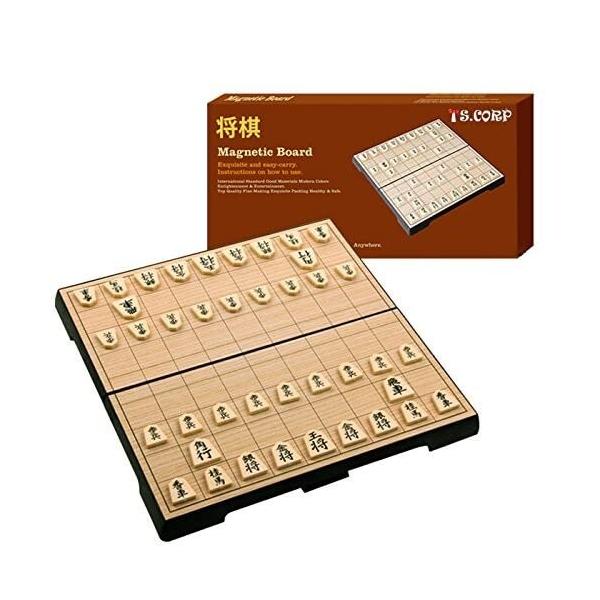 (TS.CORP)将棋セット マグネット式 折りたたみでコンパクト収納 日本語説明書付 入門初心者に適用 将棋盤と駒の将棋セット商品コード：49081117828カラー：マルチカラー