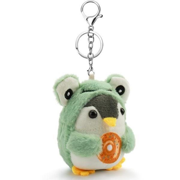 (Looking) ペンギン ぬいぐるみ キーホルダー かわいい ふわふわ 動物 ペンダント 長い耳ペンギン ピンク 誕生日への贈り物 プレゼント 卒業祝い 彼女彼氏への贈り物 柔らかいペンギン 子供大人 誕生日商品コード：49081118...