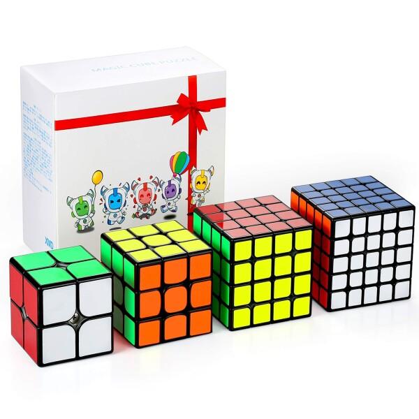 マジックキューブ XMD 競技用キューブ 2x2 3x3 4x4 5x5 魔方ポップ防止 脳トレ 知育玩具 Magic Cube (公式４個)商品コード：49081118208型番：XMD-2+3サイズ：5.6x5.6x5.6カラー：ブラッ...