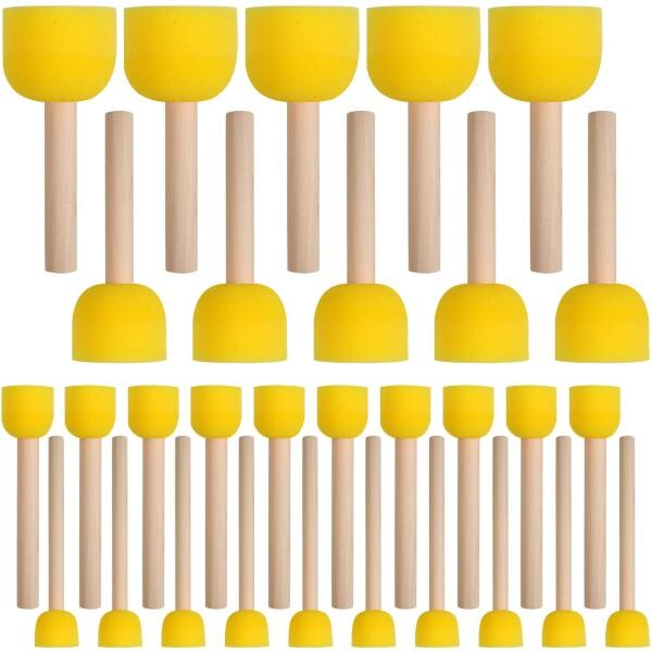 Juego de 30 esponjas redondas, brochas redondas para pintura, esponjas de pintura para pintura acr?lica, herramientas de...