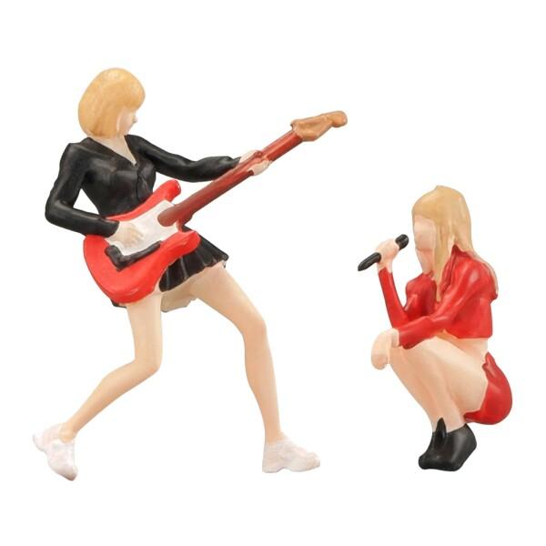 shoucangjia ハンドペイント 1/64 フィギュア ミニチュア フィギュリン 樹脂 ミニ 人形 モデル 創造的な 写真 砂 テーブル シーン 小道具 DIY 造園 ディスプレイ,バンドガール商品コード：49081118635型番：...