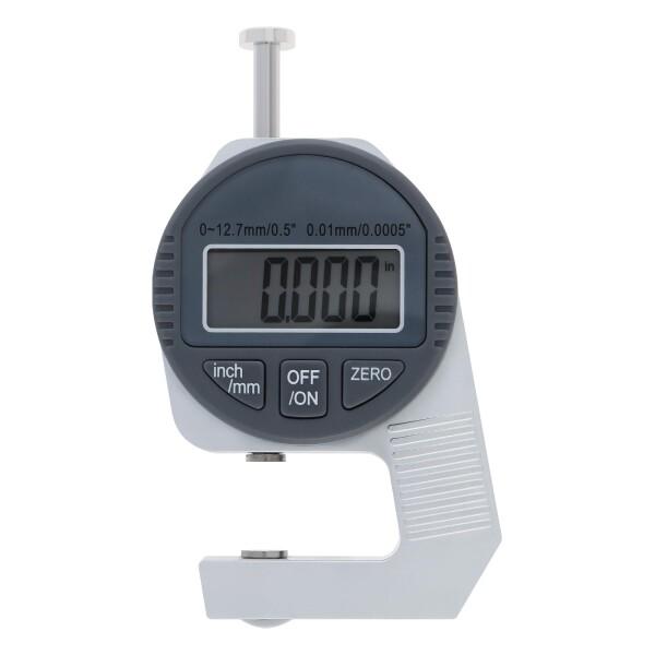 Smgda デジタルマイクロメータ 高精度 0.01mm 厚み測定器 厚さメーター 測定範囲0-12.7mm LCD大型液晶画面 電子マイクロゲージ 厚さ測定ツール 革 布地 ペーパー フィルム厚さ測定商品コード：49081119480型番...