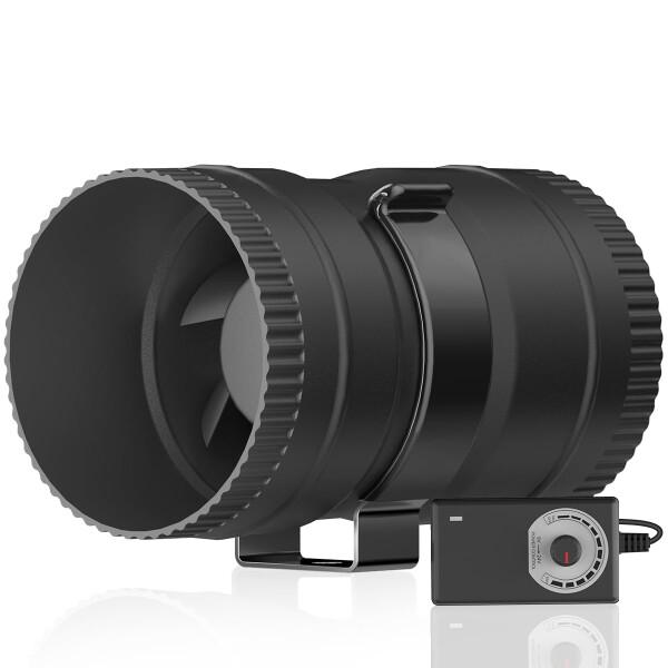 Hon&amp;Guan ダクトファン 75mm 中間取付型ダクト用 換気扇 強力 省エネ 静音 塗装ブース用 家焼肉 丸形タイプ 産業用換気扇 スタンド付 取扱説明書付(HI-75SD/[ファイ]75mm,単品)商品コード：4908111...