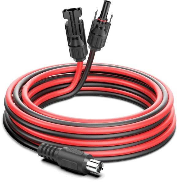 ソーラーパネル用DC 8020アダプターケーブル、Works With Jackeryポータブル電源高効率チャージングアダプターケーブル (DC-MC4-8020)商品コード：49081119552型番：DC-MC4-8020カラー：ブラッ...