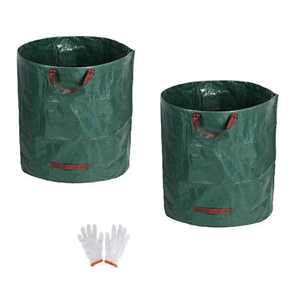 ガーデンバッグ 大容量272L ガーデンバケツ 自立式 折り畳み 再利用可能な 環境に優 防水 大型庭用袋 折りたたみ式 収穫袋 収穫バッグ 収草袋 庭の清掃 ごみ落ち葉の処理用 園芸用 植栽手袋付き商品コード：49081120651型番：...