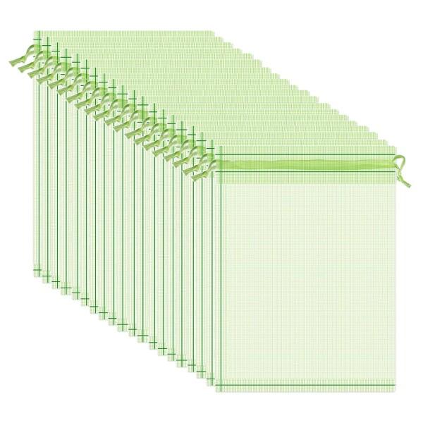 POTRRCIUSUER 果物袋 果物保護バッグ 15cm×20cm（50枚入）果樹袋 保護ネッ ト 防虫 ネ ット 鳩よけ ネッ ト 鳥よ けネッ ト びわ 桃 ぶどう 巾着袋 (グリーン)商品コード：49081120666型番：XIAO...