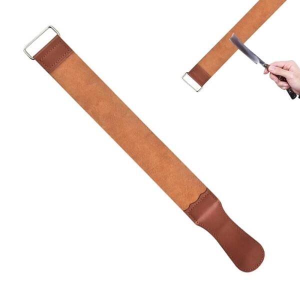 革砥 研磨 砥石 皮砥石 包丁研ぎ カミソリ研ぎ器 革砥ぎ 砥ぎ 包丁 耐久性 多機能 男性シェービングツール 理容革砥 ダブル層牛革 理容室/理髪店用 長さ 37cm 幅 6cm 茶色商品コード：49081121695カラー：ブラウンです...