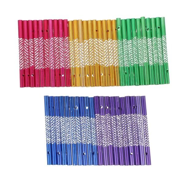 VANZACK 風鈴用アルミパイプ 50本セット 3.15インチ 軽量中空設計 Diy風鈴パーツ 屋内外装飾用 チューブタイプ商品コード：49081122914型番：風鈴-キットサイズ：8X0.5CMカラー：マルチカラープレミアムアルミ素材...