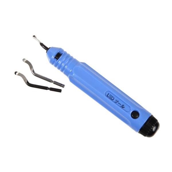 UID バリ取り回転リーマー(バリ取りバー) ブレード3本付(鉄鋼・アルミ・銅・板金・プラスチックのバリ取り用 2本、ステンレスのバリ取り用 1本) NO.846商品コード：49081123541型番：NO-846ステンレス、鉄、銅、アルミ...