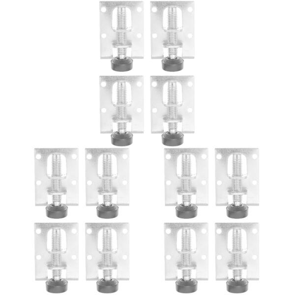 NOLITOY 12個 調節可能な脚付きワードローブ 家具の足 固定 アジャスター金具 部品 作業台 継ぎ足 継ぎ脚 調整 レベラー 高さ調節金具 テーブル ソファ 高さ上げ 滑り止め こたつの高さを上げる足商品コード：4908112437...