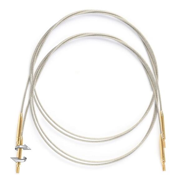 Lantern Moon Swivel Cords 30" (40" W/Tips)-Stainless Steel W/Gold Plated Connectors -LM350605商品コード：49081124559型番：350605サ...