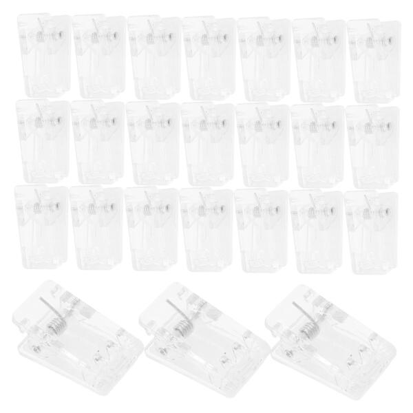 KESYOO 50個 透明自己粘着クリップ 小型スプリング式壁掛けフォトカードホルダー タペストリー用チッククリップ Diyクラフト用商品コード：49081124785型番：6R7Z6143318OLGサイズ：2.50X1.20X1.20C...