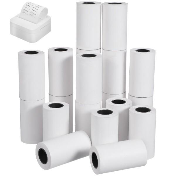 Lurrose 感熱ロール紙 58mm対応 20巻セット 感熱紙 レシートロール モバイルプリンター レシート 用紙 サーマルロール クレジットカード決済機 小型 プリンター 57mm×30mm商品コード：49081127055型番：EP3...