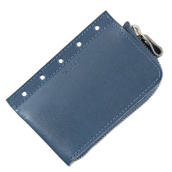 (i-story) ミニ５穴用 システム手帳リフィル (1)ファスナーケース 日本製 (ブルー)商品コード：49081127926型番：ik-1506to_1カラー：ブルー素材:牛革 (栃木レザー)生産国:日本サイズ:約105mmx70mm...