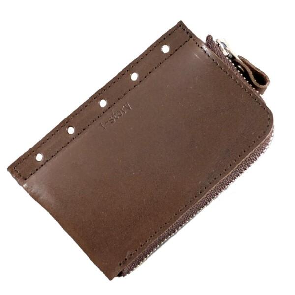 (i-story) ミニ５穴用 システム手帳リフィル (1)ファスナーケース 日本製 (チョコ)商品コード：49081127928型番：ik-1506to_1カラー：チョコ素材:牛革 (栃木レザー)生産国:日本サイズ:約105mmx70mm...