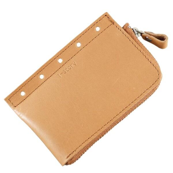 (i-story) ミニ５穴用 システム手帳リフィル (1)ファスナーケース 日本製 (ベージュ)商品コード：49081127929型番：ik-1506to_1カラー：ベージュ素材:牛革 (栃木レザー)生産国:日本サイズ:約105mmx70...