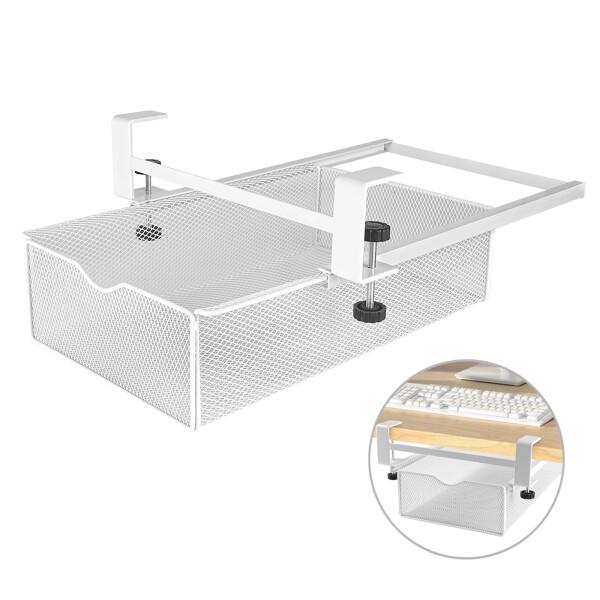 voocye 後付け引き出し テーブル下収納ラック デスク下 収納 引き出し 後付け 机下 穴あけ不要 小物入れ 事務用品/文房具/リモコン/アクセサリー 収納(ホワイト)商品コード：49081128098型番：Storage-rackカラ...