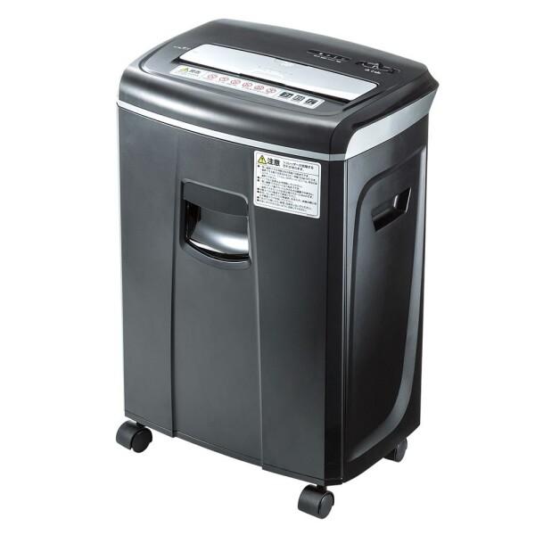 イーサプライ シュレッダー 電動 クロスカット 家庭用 業務用 A4/10枚細断 容量14L 連続3分 カード対応 キャスター付き EEX-SD001商品コード：49081128450型番：EEX-SD001カラー：ブラックA4コピー用紙最...