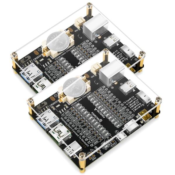 FORIOT USBコネクタアクリル保護基板付きデータラインテストボードデータライン充電テストボード Type C Micro Type A Type B対応 (2pcs)商品コード：49081129273型番：JBDD0034カラー：2p...