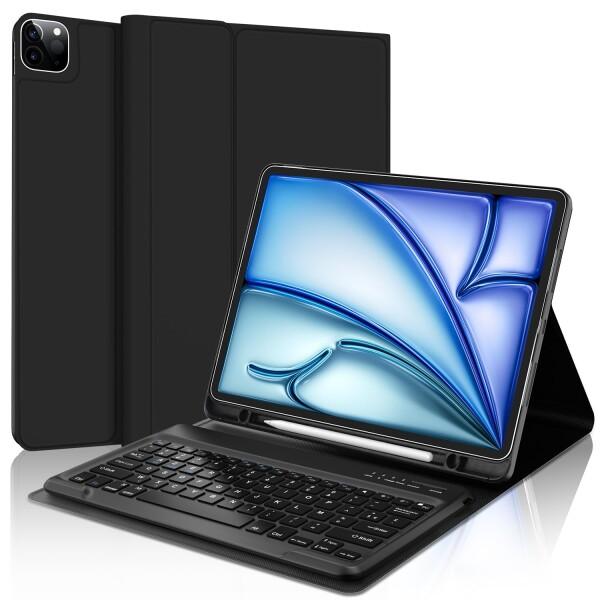 (2026年昇級版) iPad Air 13インチ キーボード 2024 M2 2025 M3 iPad pro 12.9 キーボード Bluetoothキーボードカバー ipad pro キ ーボード 12.9インチ オートスリープ スタ...