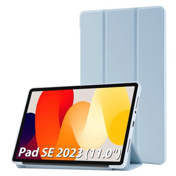 Simpeak Xiaomi Redmi Pad SE 11'' 対応 ケース 全面保護カバー 肌感PUレザーとTPU 薄型 超軽量 オートスリープ機能付き 三つ折スタンドタブレットケース,ライトブルー商品コード：49081129801型番...