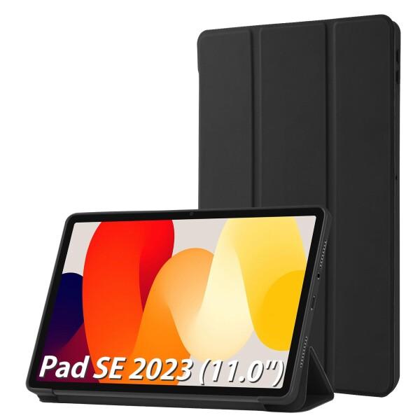 Simpeak Xiaomi Redmi Pad SE 11'' 対応 ケース 全面保護カバー 肌感PUレザーとTPU 薄型 超軽量 オートスリープ機能付き 三つ折スタンドタブレットケース（ブラック）商品コード：49081129802カラー...
