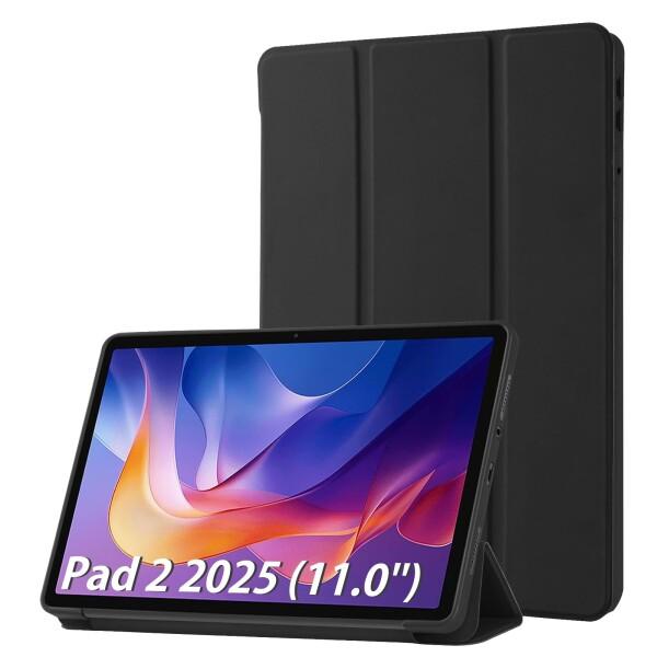 Simpeak Xiaomi Redmi Pad 2 11'' 2025 対応 ケース 全面保護カバー 肌感PUレザーとTPU 薄型 超軽量 オートスリープ機能付き 三つ折スタンド レッドミーパッド2 タブレット 保護ケース,ブラック商品コ...