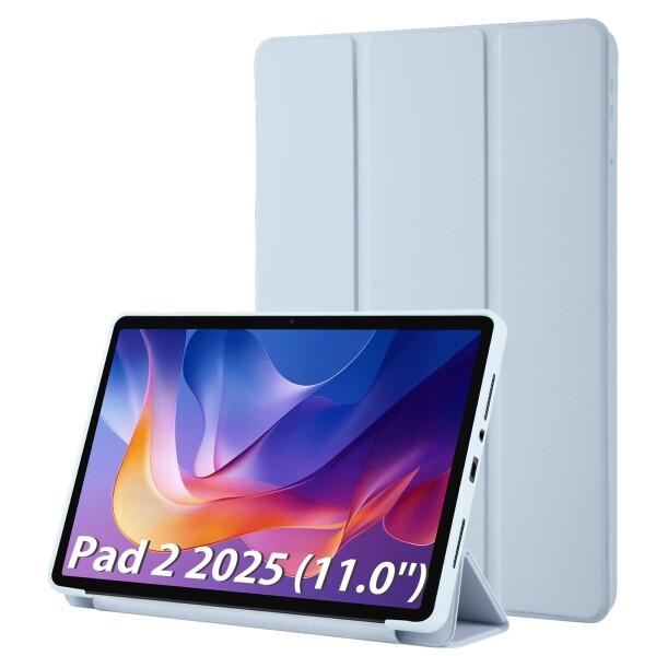 Simpeak Xiaomi Redmi Pad 2 11'' 2025 対応 ケース 全面保護カバー 肌感PUレザーとTPU 薄型 超軽量 オートスリープ機能付き 三つ折スタンド レッドミーパッド2 タブレット 保護ケース,ライトブルー商...