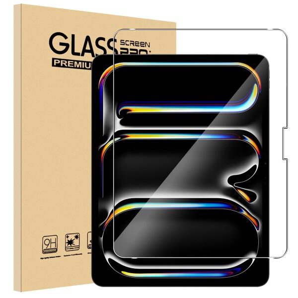 For iPad Pro 11インチ フィルム M5/M4 2025/2024 Mosasa iPad Pro 11 2025/2024 ガラスフィルム 衝撃吸収 9H硬度 飛散防止 2.5Dラウンドエッジ 自動吸着 気泡ゼロ 高透過率 高...