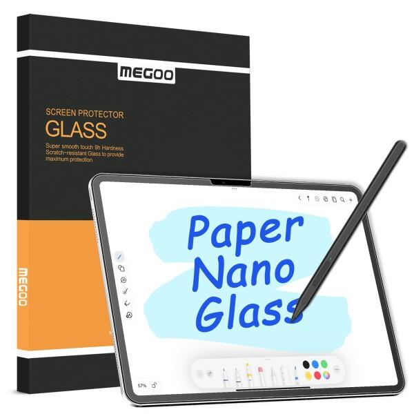 Surface Pro 12インチ（2025）用Megoo Paper Feel強化ガラススクリーンプロテクター - 紙のような書き心地、9H強力保護、反射防止、高精度ペンコントロール、2個入り商品コード：49081130082型番：AS-...