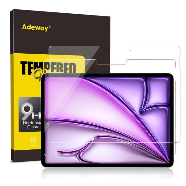 Adeway 2枚組スクリーンプロテクター for iPad Air 13インチ (第7世代 2025 M3 / 第6世代 2024 M2) &amp; iPad Pro 13インチ 第7世代 2024 M4対応 ? Apple Penci...