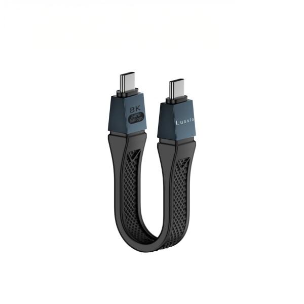 Luxxio USB4 2.0 PD3.1 240W急速充電対応 双方向 80Gbps 単方向 120Gbps 高速データ伝送 Thundderbolt5/4/3互換 16K30Hz映像出力 Eマーカーチップ搭載 USB-C to Cケーブ...