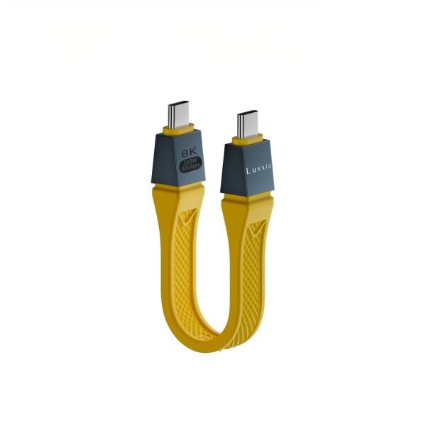 Luxxio USB4 2.0 PD3.1 240W急速充電対応 双方向 80Gbps 単方向 120Gbps高速データ伝送 Thundderbolt5/4/3互換 16K30Hz映像出力 Eマーカーチップ搭載 USB-C to Cケーブル...
