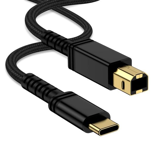 プリンターケーブル 1.83M USB C to USB B 金メッキ USB2.0 高速転送 Epson Canon Brother HP スキャナー/ファックス/コピー機対応商品コード：49081130661型番：iPotoサイズ：1....