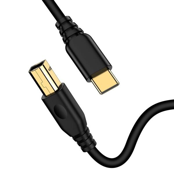 プリンターケーブル usb-c 3M Type C to Type B USB2.0ケーブル 金メッキコネクタ 高耐久性 印刷コードHp/Canon/Brother/Dell/Epsonなどの印刷機 ファックス機 コピー機 スキャナー対応商...
