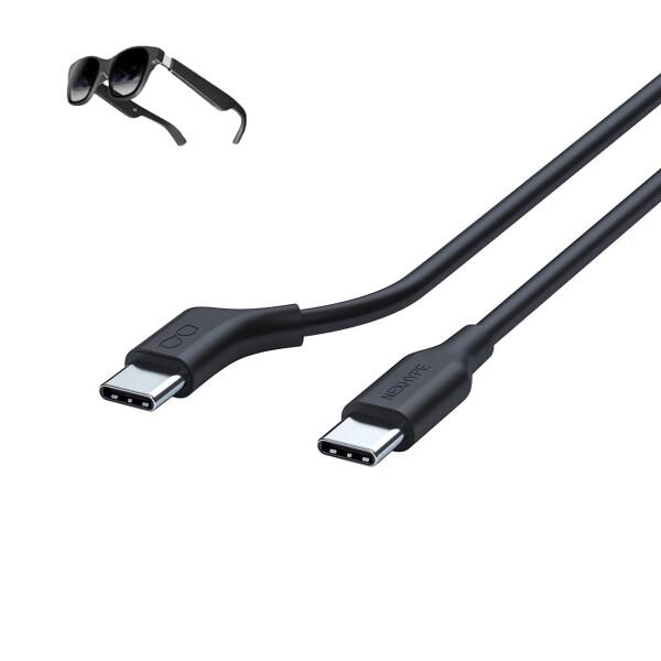 USB-C to USB-C ケーブル 1M 4K@60Hz 映像出力対応 同軸ディスプレイケーブル VRグラス・Xrea-l Air Pro/Nrea-l/RayNeo・モバイルモニター・ポータブルモニター対応 USB 3.2 Gen2 ...