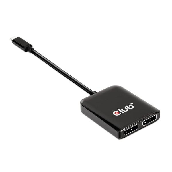 Club 3D MST Hub USB Type C to DisplayPort 4K 60Hz Dual Monitor デュアル ディスプレイ 分配ハブ (CSV-1555)商品コード：49081131185型番：CSV-1555サイ...