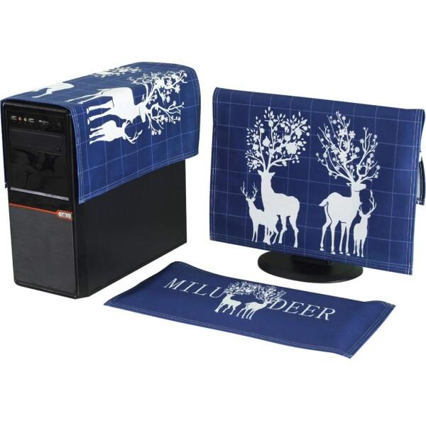 HIGHAWKモニターカバー セット PCカバー ディスプレイ キーボードカバー 防塵 保護 液晶 可愛い（鹿B 17-19インチ）商品コード：49081131251型番：DNZ1サイズ：17-19インチカラー：鹿B良質なポリエステル素材を...