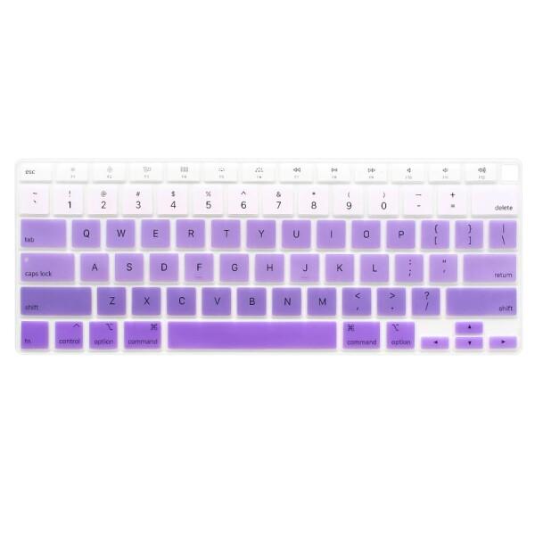 ProElife 超薄型シリコンキーボードカバースキン MacBook Air 13インチ 2021 2020 タッチID付き (MODLE A2179およびA2337 Apple M1チップ、USレイアウト) キーボードアクセサリープロテ...
