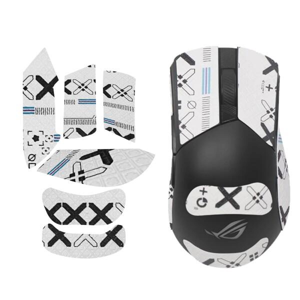 For ASUS ゲーミングマウス ワイヤレス ROG Gladius III 用 マウスグリップ テープ  For ROG Gladius III ゲーミングマウス 用 滑り止めグリップテープ 極薄 優れる吸水性 アンチスリップ テープ ...