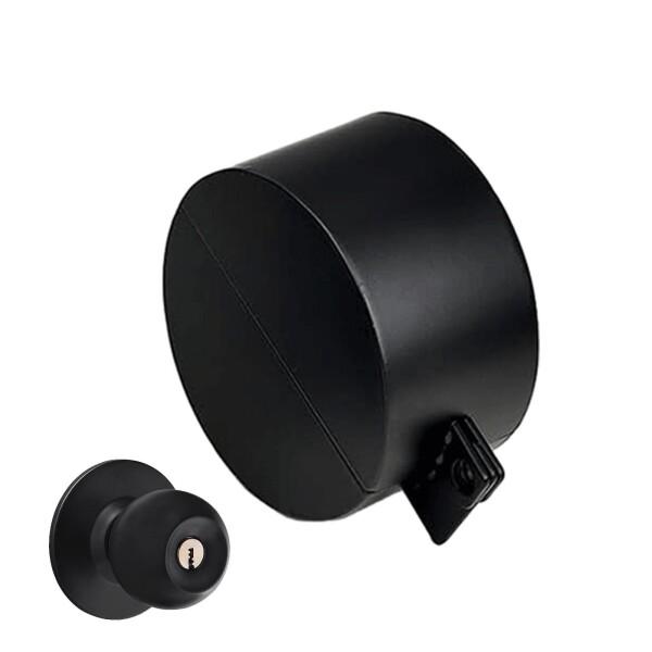 ドアハンドルカバーロック | ドアノブや蛇口用の頑丈なロックカバー - ユーティリティルーム、倉庫、リビングルーム、寝室、水栓のドアロック交換部品 Koyoyo商品コード：49081132038型番：1サイズ：1カラー：タイプA（南京錠なし...