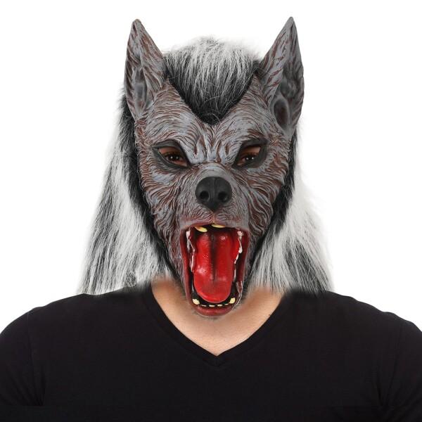 (Adranly) 狼のマスク (灰色オオカミ)商品コード：49081132518カラー：灰色オオカミ1