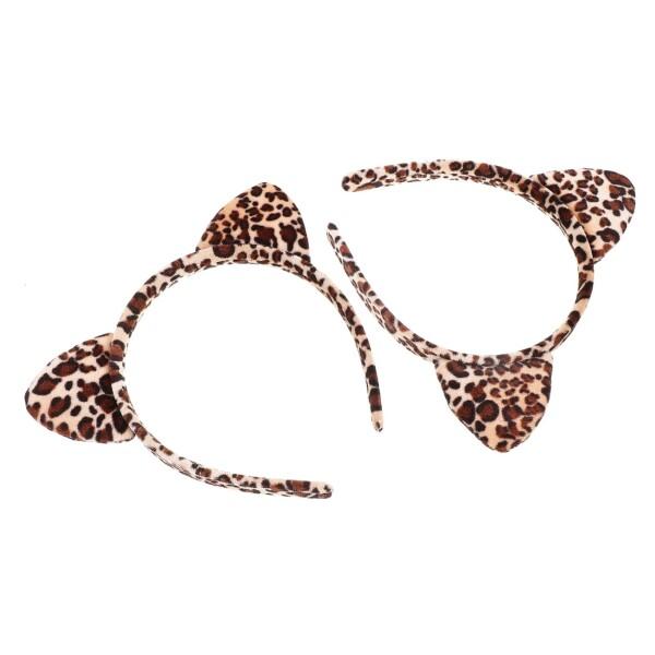 DOITOOL 2個セット 猫耳ヘッドバンド キッズコスプレ用 パーティーや写真撮影に最適なかわいい動物耳ヘアアクセサリー 約7.3インチサイズ商品コード：49081132540型番：3HF2530711Z9Mカラー：ヒョウ魅力的な猫耳デザ...