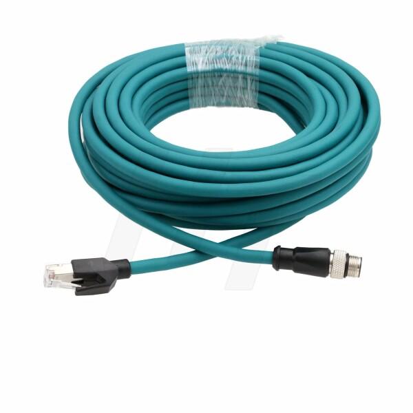 HangTon Industrial M12 4ピン Dコード RJ45 イーサネットネットワークケーブル コグネックス シックエンコーダー センサー RFID Profinet ネットワークレール CCTVコントロール LED電源 10m...