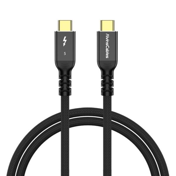 Alvin's Cables (Intel認証) Thunderbolt 5 ケーブル 120Gbps帯域幅・240W PD充電・16K 高リフレッシュレート対応 - USB-C to USB-C, Thunderbolt 4/3 &amp...