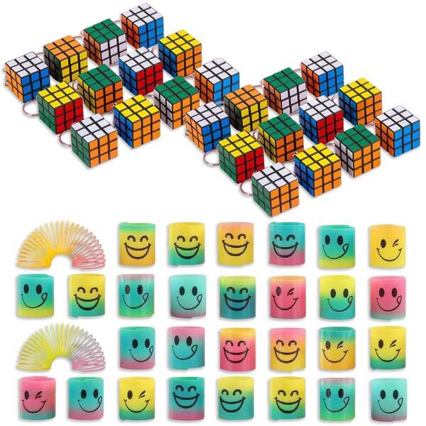 SALUDABLE ミニキューブ レインボー スプリング 30個 おもちゃ 景品 (24個)商品コード：49081133531型番：K038サイズ：24個無限に広がる楽しさ!子どもたちの笑顔を引き出すレインボースプリング このカラフルなレイ...