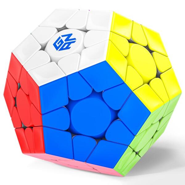 GAN Megaminx M 磁石 メガミンクス 正12面体 パズル 灰色霧面仕上げ - 高難易度キューブ 競技用 ステッカーレス 軽量113g 磁力浮遊設計商品コード：49081133553型番：00100101001カラー：グレー【磁力...