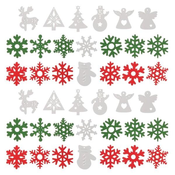 NIYANGLE クリスマス オーナメント 木製 100個セット 雪の結晶 ウッドチップ 3.5cm 飾り DIY 手作り クラフト 素材 ペイント 北欧 ナチュラル ツリー デコレーション (スノーフレーク)商品コード：490811338...