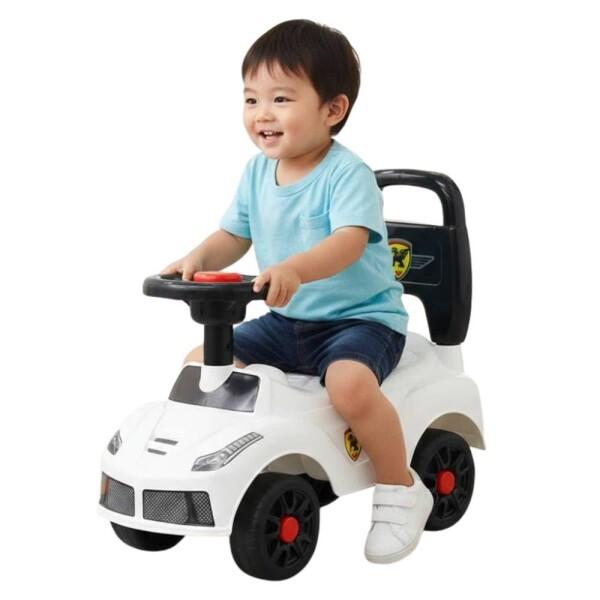 おもちゃ 乗り物 車 足けり 1歳 2歳 子供 手押し車 乗れる 室内 屋外 乗用玩具 男の子 軽量 手押し棒付き 乗用カー seathestars (ホワイト)商品コード：49081134023型番：seathestarsサイズ：幅21×...